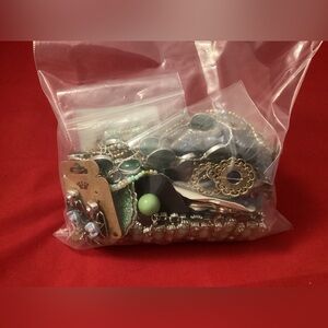 Source Unknown | Jewelry | Blue And Green Grab Bag Costume Jewelry Lot ...
